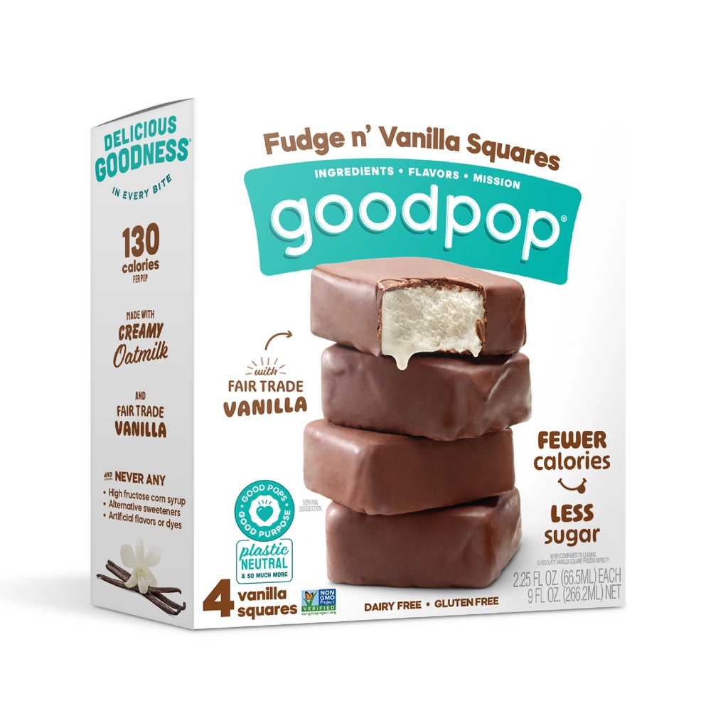 Fudge n' Vanilla Squares - Non-Dairy Bars | GoodPop