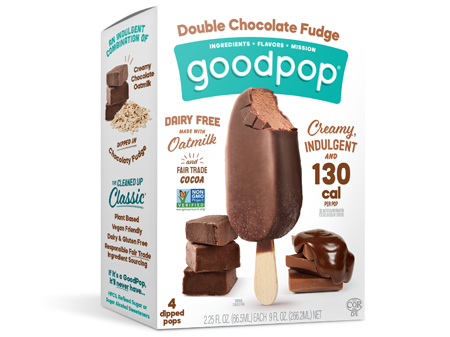 Double Chocolate Fudge - Dipped Oatmilk Bars | GoodPop
